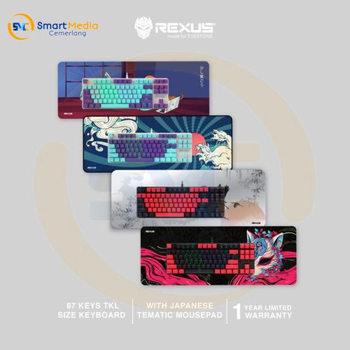 Promo Rexus Keyboard Mousepad Bundling AYAKA Series TKL - Kutzu KG4 ...