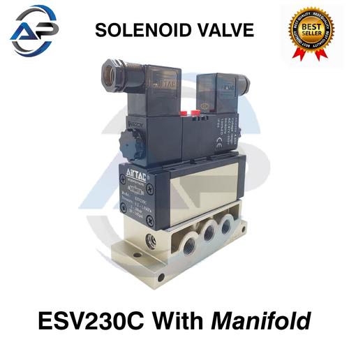 Jual ESV230C ISO AIRTAC 5/3 WAY TERMINAL SOLENOID VALVE ESV 230C WITH ...