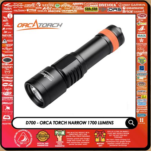 Jual Scuba Diving Torch Orca D700 1700 Lumens Dive Light Senter Selam ...