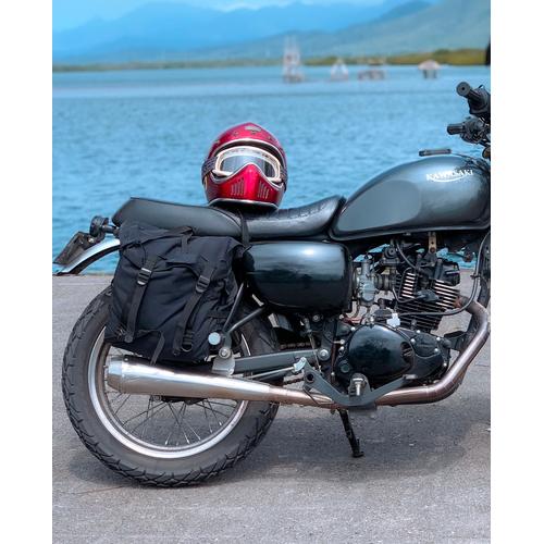Jual Tas Motor Canvas Tas Turing Tas Camping Sidebag Motor custom ...