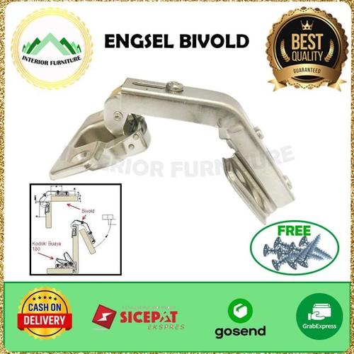 Jual ready Engsel Sendok Pintu Sudut Bifold Bivold Pasangan Engsel ...