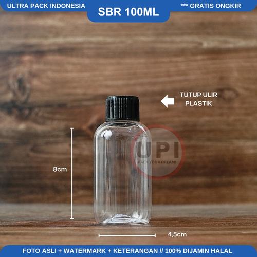 Jual BOTOL PET SBR 100ML CLEAR & TUTUP ULIR PLASTIK HITAM - Kota Tangerang - ULTRA PACK ...