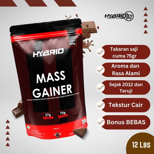 Promo Hybrid Mass Gainer 12lbs (HALAL & BPOM) penambah massa otot - non promo, cokelat - Kota ...