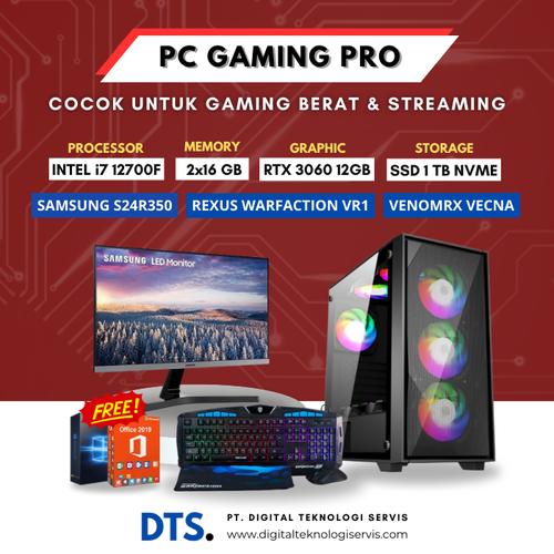 Jual PC Gaming Fullset | Intel i7 12700F | RTX 3060 12GB | 1TB NVME ...
