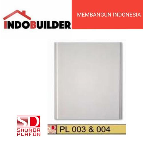 Jual SHUNDA PLAFOND PVC PUTIH WHITE FLAT GLOSS DOFF PANJANG 4 METER X ...