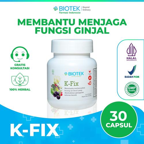 Jual Biotek Farmasi K-Fix 30 Kapsul Obat Ginjal Herbal Meningkatkan ...