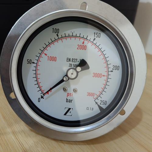 Jual Pressure Gauge 4" Inch, ½ NPT Back Kuningan, 3600 Psi/250 Bar ...