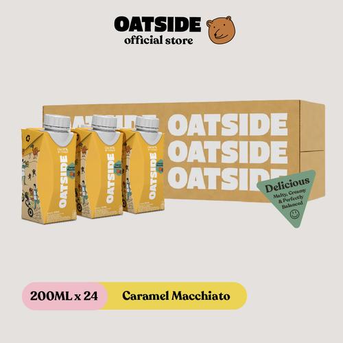 Promo OATSIDE Mini Cap Oat Milk Caramel Macchiato 200ml (24 pcs/1 ...