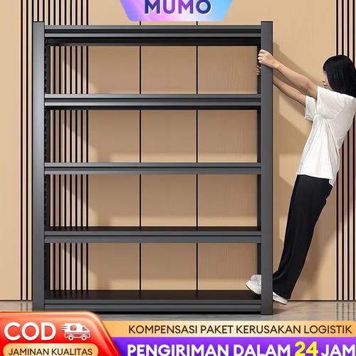 Jual Rak Besi Rak Susun Rak Hitam Rak besi siku Rak barang Rak gudang ...