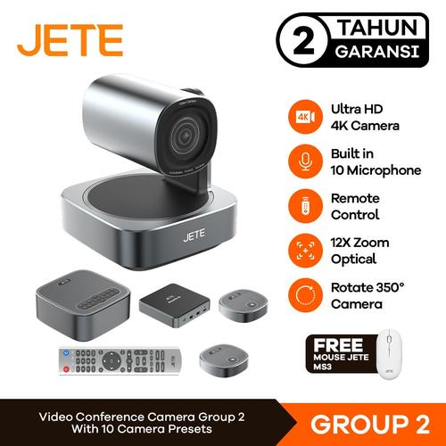 Promo JETE Group 2 Video Conference 4K Camera Webcam12x Zoom 1/2.8 SONY ...