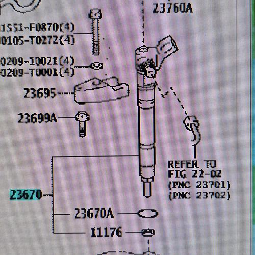 Jual Injector Assy Toyota Hilux, Fortuner 2GD GUN125R 2015- - Jakarta ...