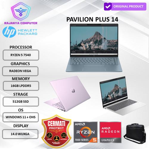 Promo HP Pavilion Plus 14 Ryzen 5 7540 16Gb 512Gb W11+OHS 14.0 Wuxga ...