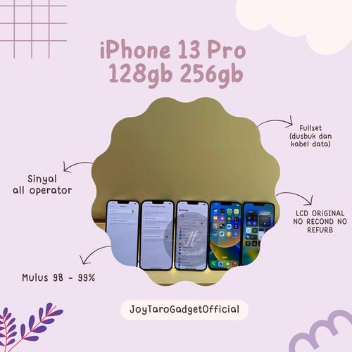 Jual iphone 13 pro 128gb 256gb second fullset mulus ex inter - 128 gb ...