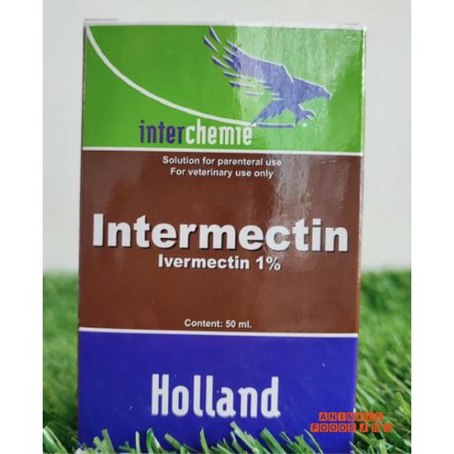 Jual Intermectin Injeksi 50 ml obat scabies/gudik, koreng, cacing ...