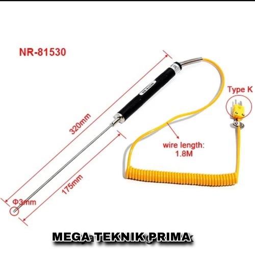 Jual Surface Probe Thermocouple K Type NR81530 Thermometer Stick Sensor ...