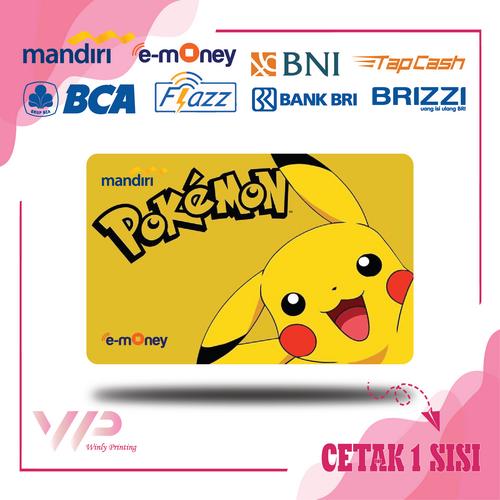 Jual E-MONEY ETOLL ANIME POKEMON PIKACHU KUNING LOGO POKEMON GO DESIGN ...