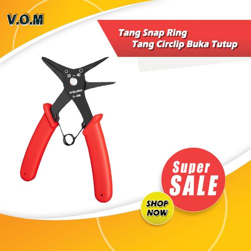 Promo Tang Snap Ring Pliers 4 Way Type Tang Circlip Buka Tutup 2 Fungsi ...