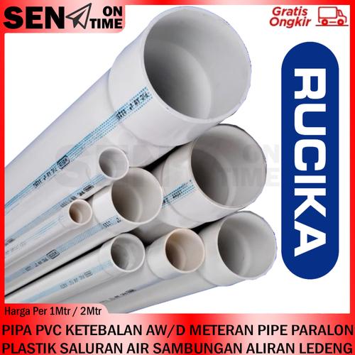 Jual PIPA 3” AW D METERAN PVC RUCIKA PUTIH 1 2 METER PARALON PRALON ...