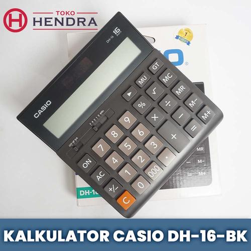 Jual Casio Kalkulator Meja DH-16-BK Office Desktop Wide H Series ...