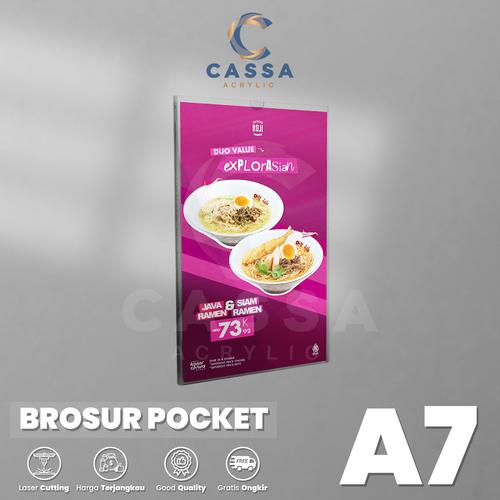 Promo Acrylic Pocket Frame / Akrilik Tempel / Display Brosur A7 ...