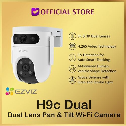 Jual Ezviz H9c Dual-Lens 3K (5MP + 5MP) Smart Home Wi-Fi Pan Tilt IP ...