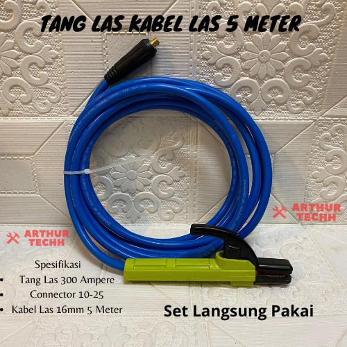 Jual Tang Las 300 Ampere Kabel 5 Meter Tebal 16mm Stang Las Listrik MMA ...