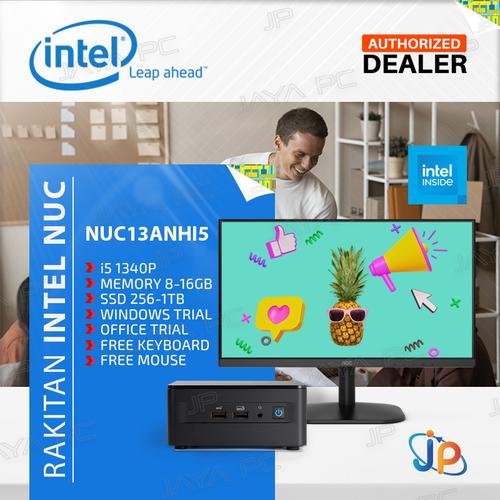 Promo Paket Fullset Intel NUC Mini Pc NUC13ANHI5 - Intel Core i5 1340P - Non Monitor, 8GB/512GB ...