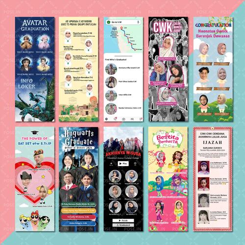 Jual Banner Wisuda Lucu Keren Standing Besi uk 160x60 - 1-2 Foto, Cetak ...