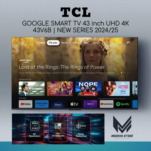 Jual TCL LED GOOGLE TV 43 inch 43V6B | UHD 4K, Google Assistent & Dolby Audio - EXP PALLET KAYU ...