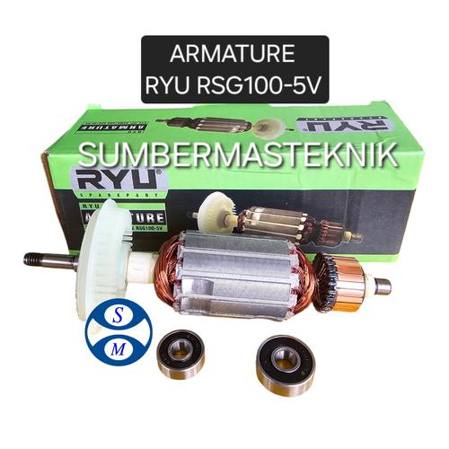 Jual ARMATURE RYU RSG100-5V ANGKER ROTOR MESIN GERINDA RYU RSG 100-5V ...
