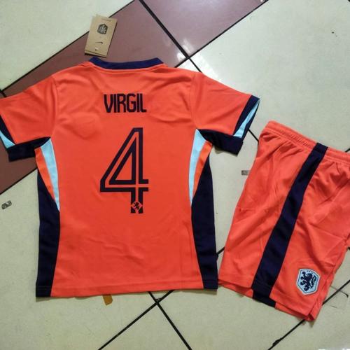 Jual JERSEY BAJU BOLA BELANDA HOME KIDS ANAK 2024 + NAMESET - 28 (11-13 ...