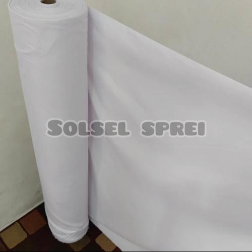 Jual Kain polos meteran putih lebar kain 240cm - Putih, 4 x 2,4m - Kota ...