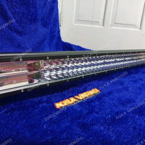 Jual lampu sorot LED BAR 105 -130 cm 3 row putih-putih putih kuning ...