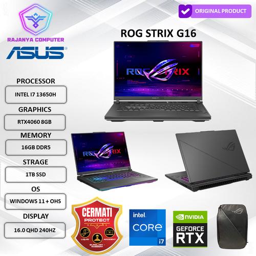 Jual Asus ROG Strix G16 G614JV i7 13650HX RTX4060 16gb 1tb Nebula QHD ...