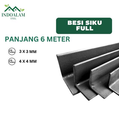 Jual Besi Siku 3x3 4x4 Besi Etalase Pinggiran Kaca - 3x3x2.2mm - Kota ...