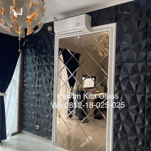 Jual Kaca cermin bronze + bevel + pemasangan model dekorasi - Jakarta ...