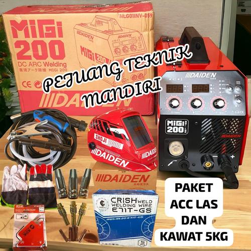 Jual MESIN LAS DAIDEN MIGi 200 / TRAVO LAS INVERTER CO2 DAIDEN MIG MIGi 200 - 3.SRG TGN+SIKU ...