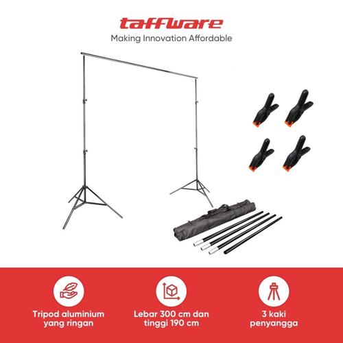 Jual Stand Background 1 Bar Foto Studio Kaki Backdrop Photo Layar ...