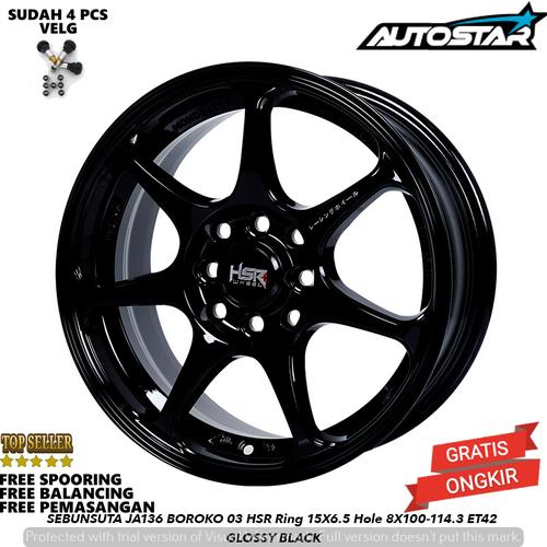 Jual velg hsr wheel ring 15 cocok buat mobil yaris jaz brio sigra calya ...