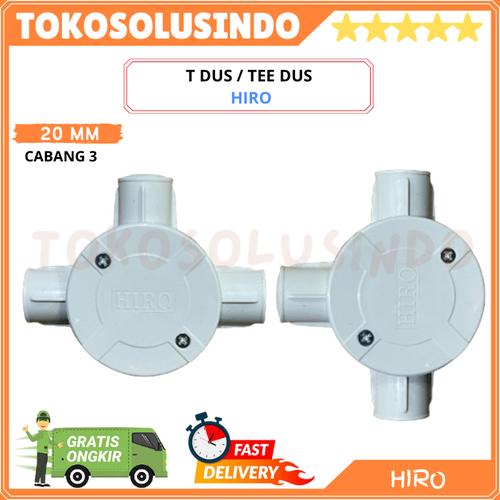Jual Tee Doos / T Dus Kabel HIRO CABANG 3 / T-dus / Tdus / Putih Polos ...