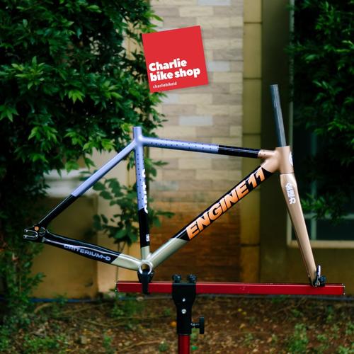 Jual Frameset Fixie Fixed Gear ENGINE 11 CRIT-D 2024 - Golden Chaos ...