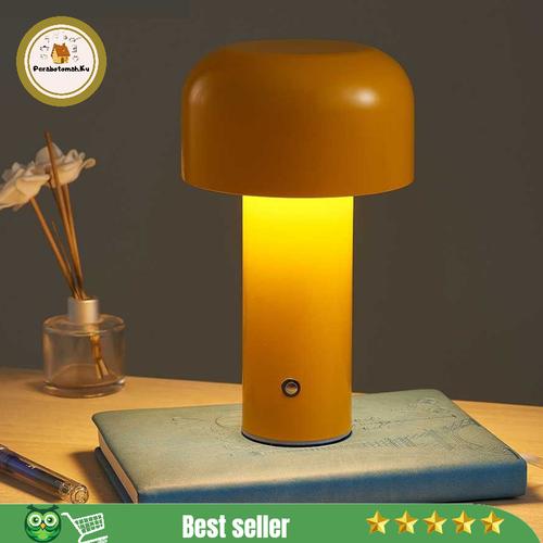 Jual Lampu Meja Hias LED Mid Century Model Mushroom 3 Color 1800mAh ...