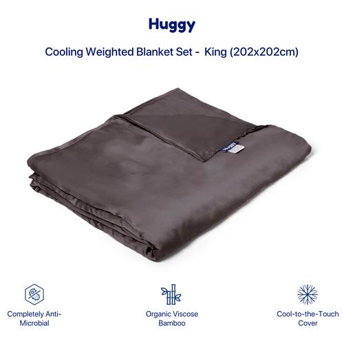 Promo Cooling Huggy Blanket - King (202x202cm) - Gray, 11KG - Jakarta ...