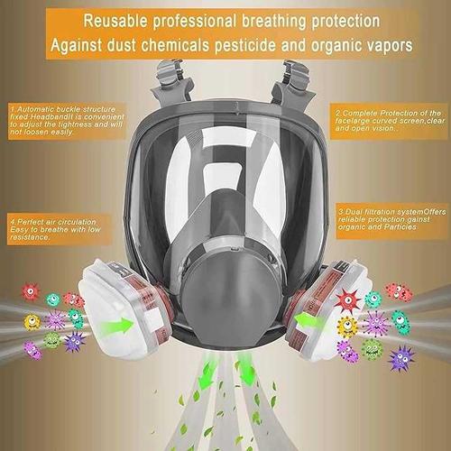 Jual Masker Respirator Full Face | Masker Industrial Lab Tambang Safety ...