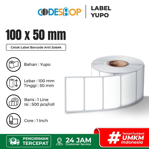 Jual Stiker Label Sparepart Motor Mobil Asset Yupo 100x50 mm Tahan Lama ...