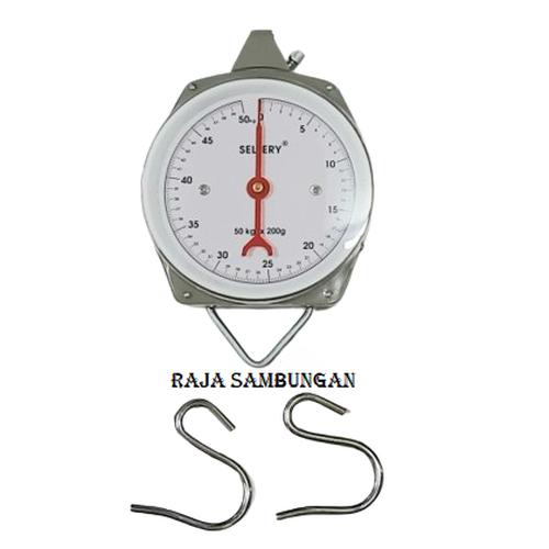 Jual Timbangan Gantung Kapasitas 50 kg Hanging Scale Analog Angka Jarum ...