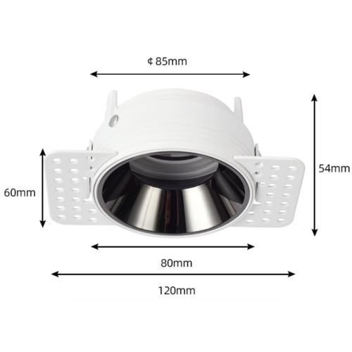 Jual LED MR16 GU10 Housing Spot Embedded Rimless Spotlight Anti-Sliau ...