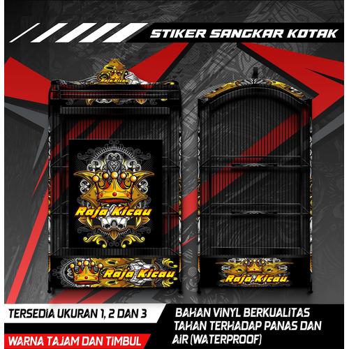 Jual STIKER DECAL SANGKAR KOTAK RAJA KICAU - kotak nomor 3 - Kab ...