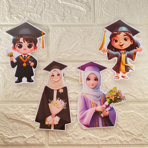 Jual Topper Wisuda / Topper Buket Wisuda Graduation - hijab hitam - Kota Tangerang - Aprillashop ...