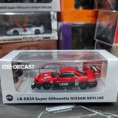 Jual CM Model LB-ER34 Super Silhouette Nissan Skyline Carbon Light ...